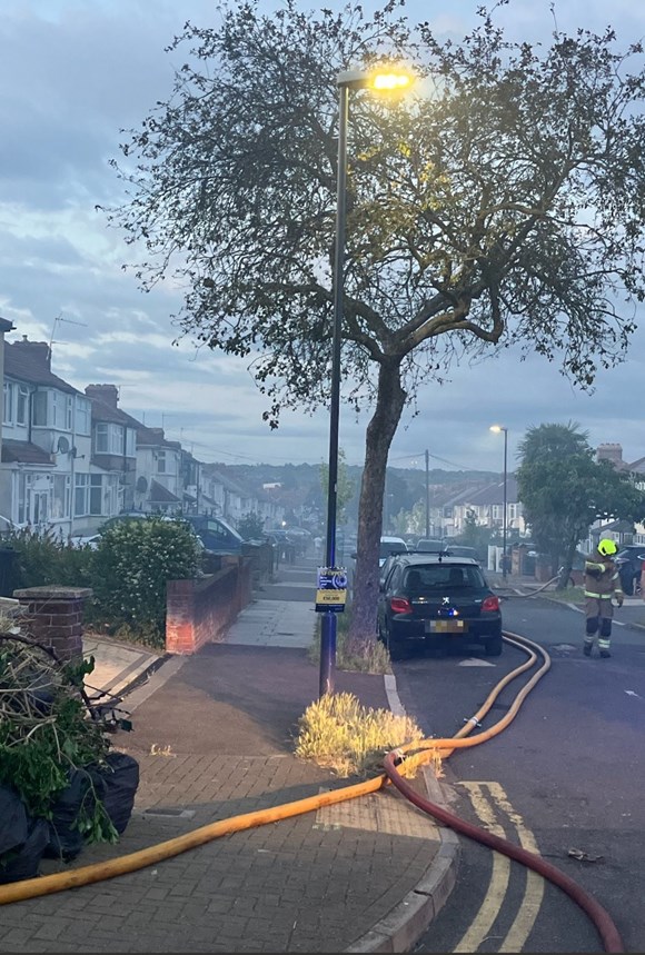 60 firefighters tackle blaze at Edgware builders' yard