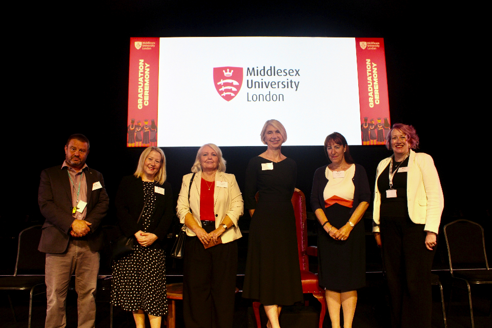 Barnet headteachers meet fashion designer at graduation