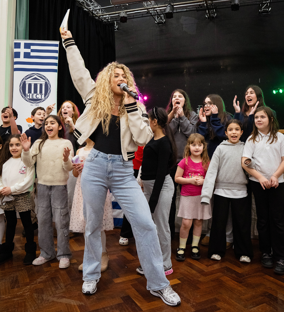 Local students meet Eurovision star Antigoni - Barnet Post